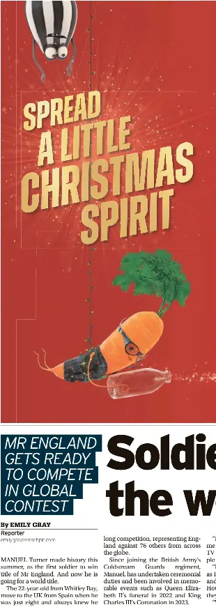 Greggs signs up famous festive baker Soldier hoping for the world at his feet - PressReader