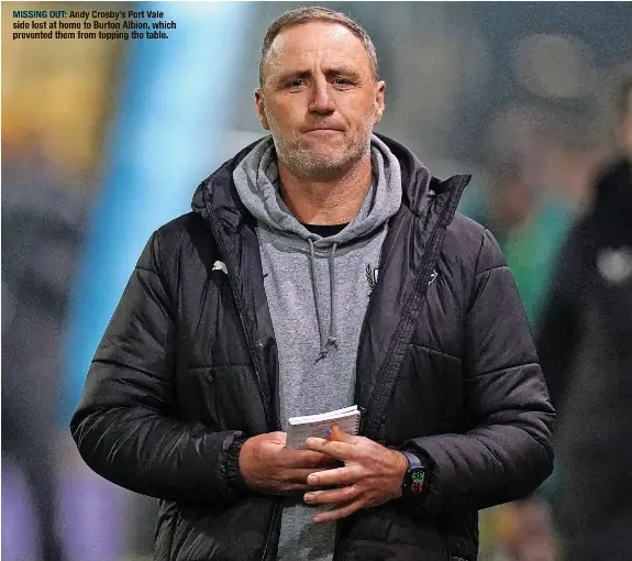 VALE SQUANDER BIG CHANCE TO TAKE SPOT AT THE SUMMIT - PressReader