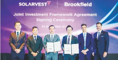 Solarvest, Brookfield team up for clean energy projects - PressReader