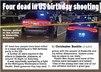 Four dead in US birthday shooting - PressReader