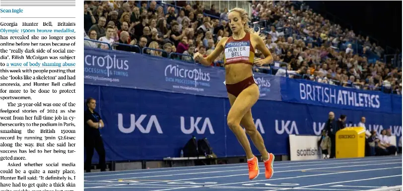 ‘There’s a dark side’: 1500m star Georgia Hunter Bell calls for online abuse to stop - PressReader
