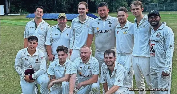 Newdigate take victory in the final of the Fellowship Cup - PressReader