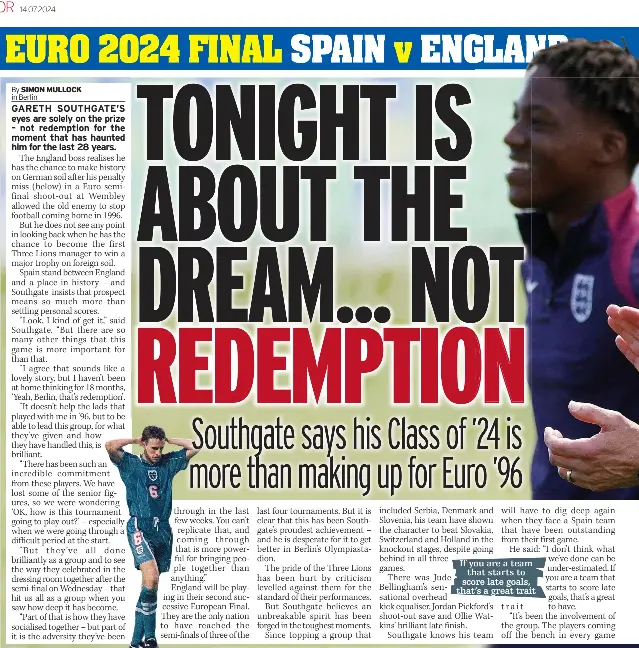 TONIGHT IS ABOUT THE DREAM... NOT REDEMPTION - PressReader