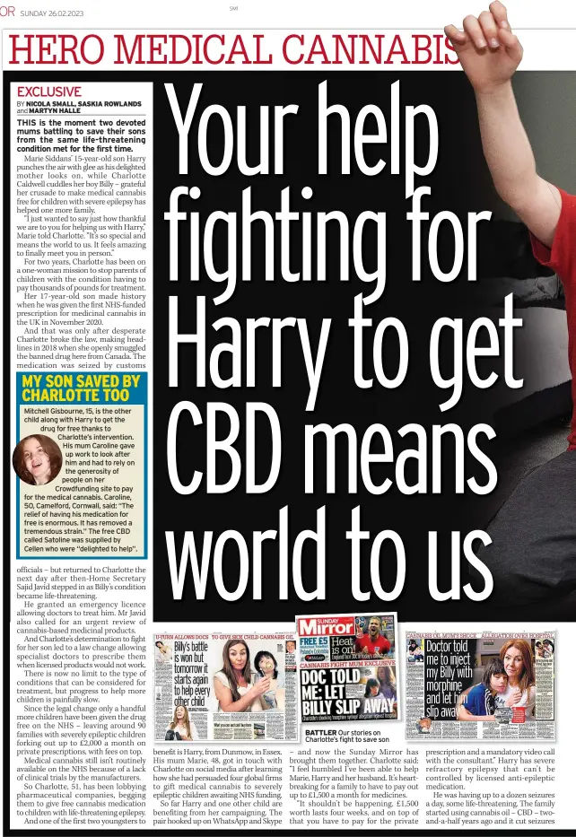 Your help fighting for Harry to get CBD means world to us - PressReader