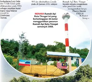 Rumah Api Batu Tinagat kini berusia 100 tahun - PressReader
