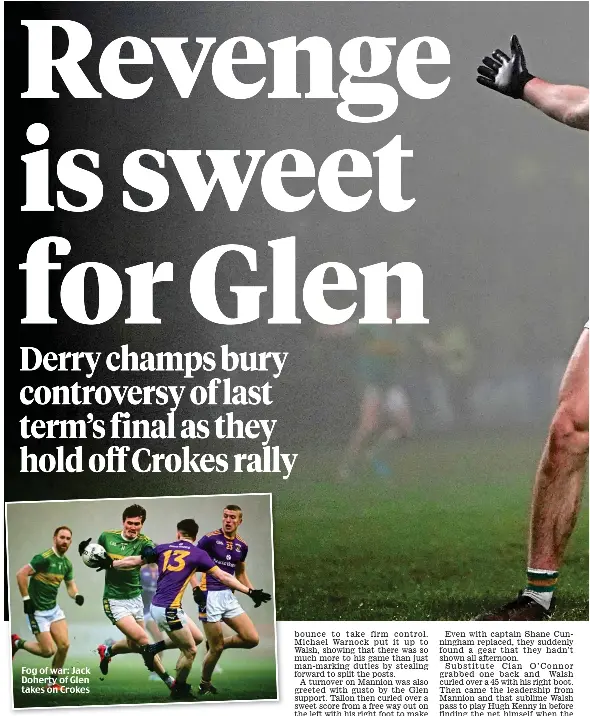Revenge is sweet for Glen - PressReader