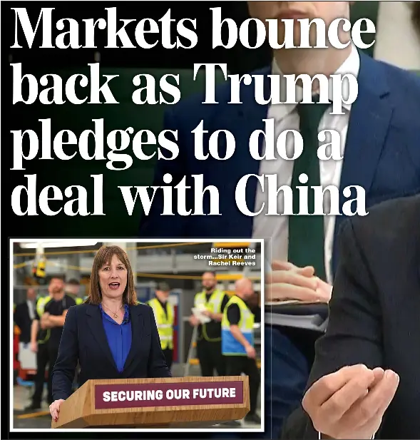 Markets bounce back as Trump pledges to do a deal with China - PressReader