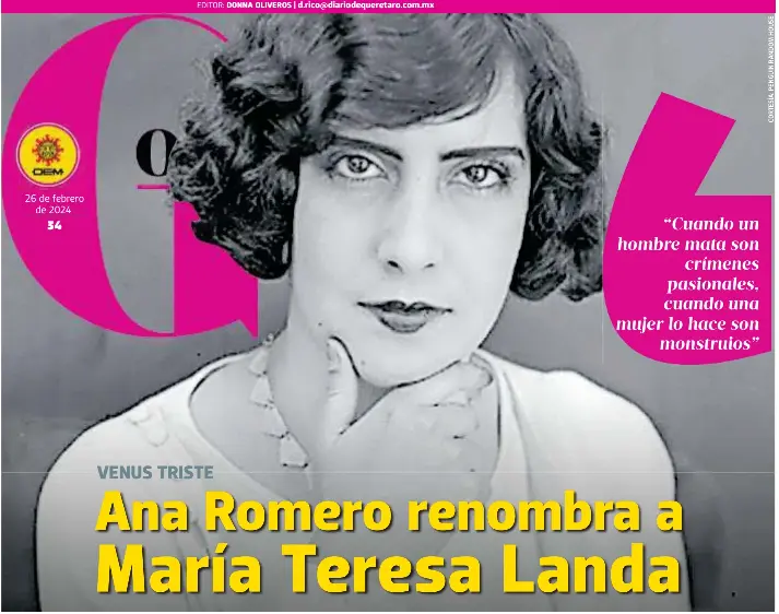 Ana Romero renombra a María Teresa Landa - PressReader
