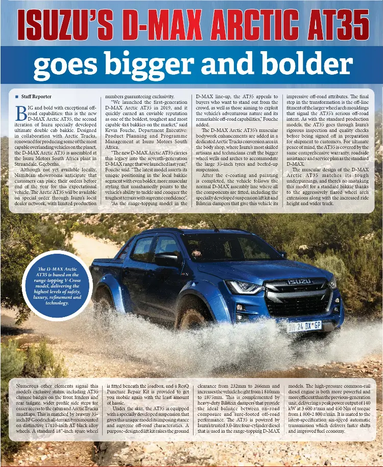 ISUZU’S D-MAX ARCTIC AT35 goes bigger and bolder - PressReader
