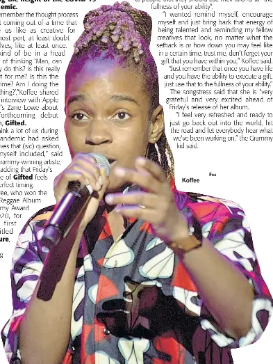 Gifted Koffee drops debut album on Friday - PressReader