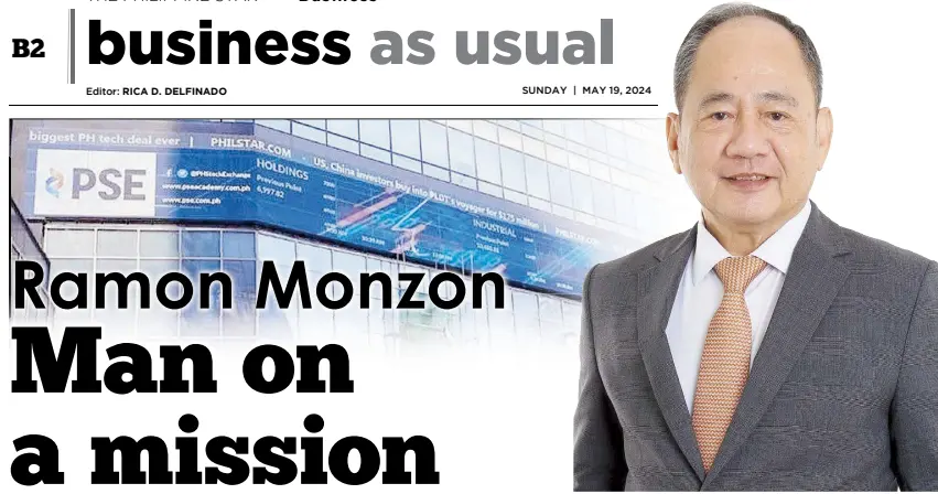 Ramon Monzon Man on a mission - PressReader