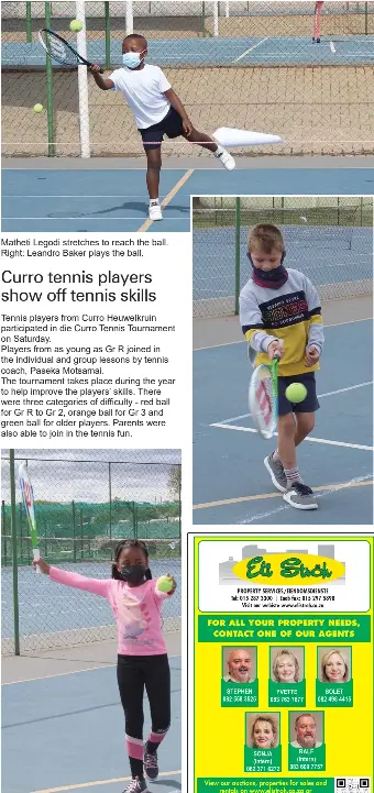 Curro tennis players show off tennis skills - PressReader