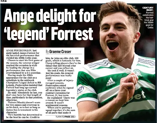 Ange delight for ‘legend’ Forrest - PressReader