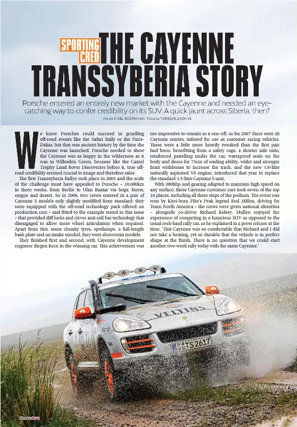 THE CAYENNE TRANSSYBER­IA CRED STORY - PressReader