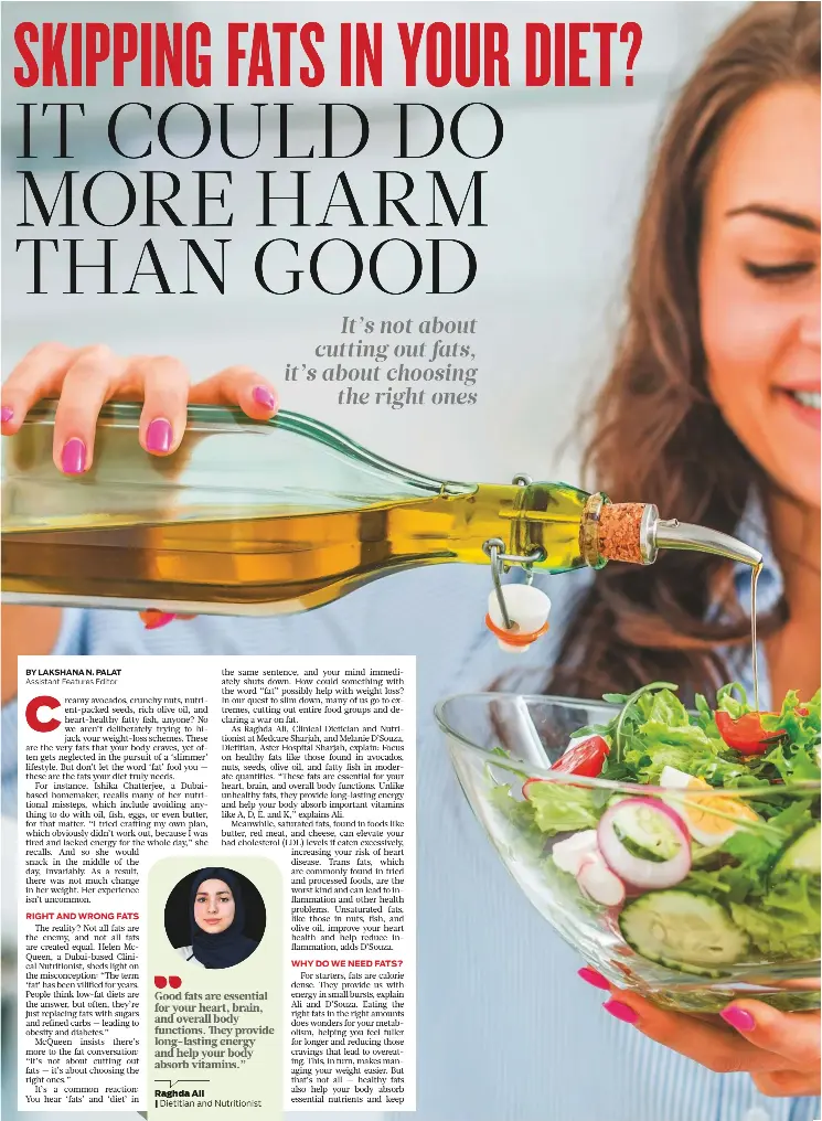 Excluding fats from your diet can derail your health goals - PressReader