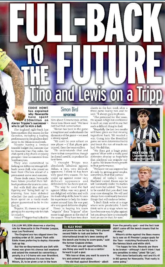 FULL-BACK FUTURE TO THE Tino and Lewis on a Tripp - PressReader