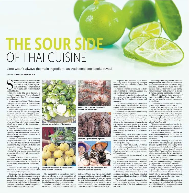THE SOUR SIDE OF THAI CUISINE - PressReader