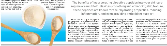 The power of bioactive peptides in the fight against aging - PressReader