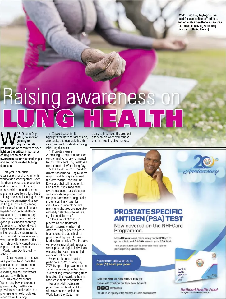 LUNG HEALTH Raising awareness on - PressReader