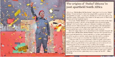 MALEMA’S ‘KILL THE BOER’ CHANT PROTECTED BY LAW - PressReader