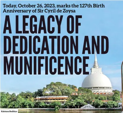 A LEGACY OF DEDICATION AND MUNIFICENC­E - PressReader