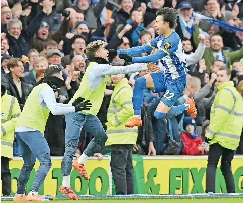 Mitoma magic heaps more misery on Reds - PressReader