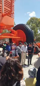 ‘Where’d you find tyres that size?’ Giant red tractor is Australia’s ...