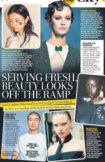 SERVING FRESH, BEAUTY LOOKS OFF THE RAMP - PressReader