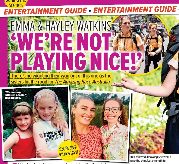 EMMA & HAYLEY WATKINS ‘WE’RE NOT PLAYING NICE!’ - PressReader