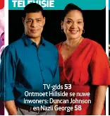 Ontmoet Hillside se nuwe inwoners: Duncan Johnson en Nazli George ...