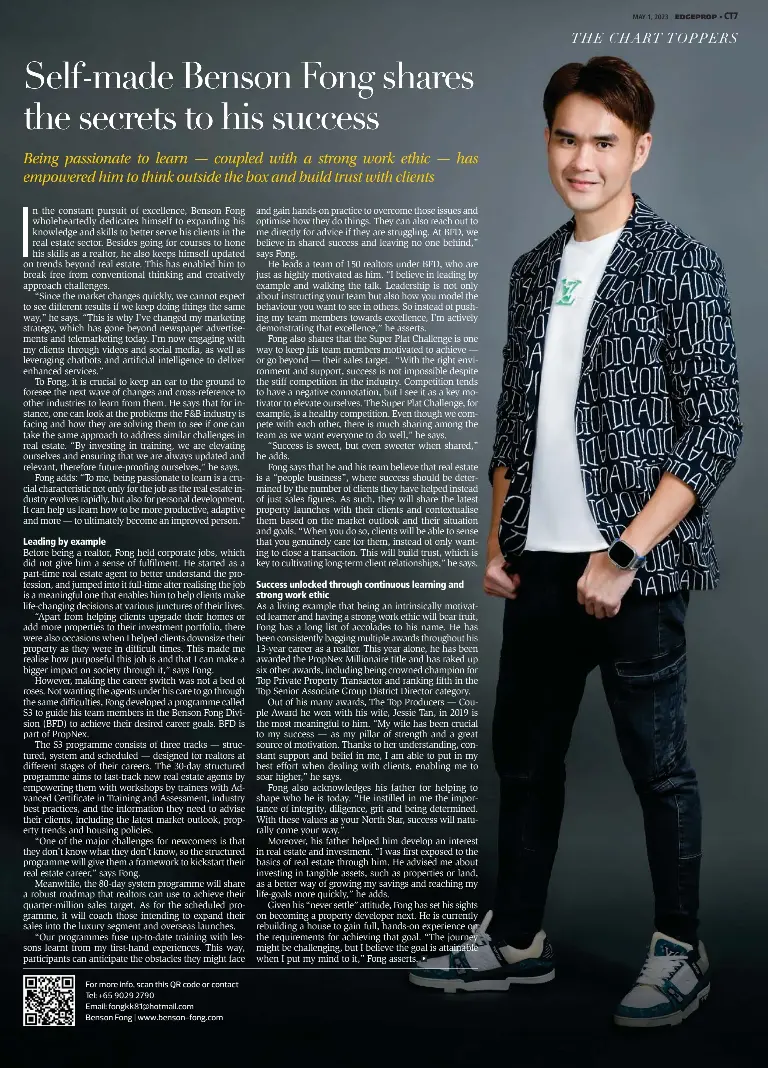Self-made Benson Fong shares the secrets to his success - PressReader