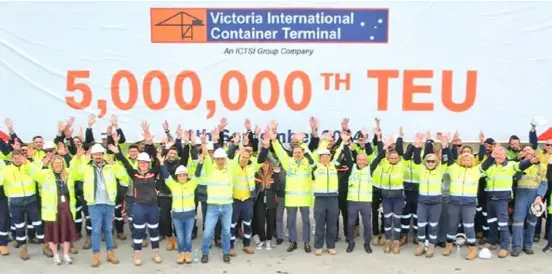 Victoria Internatio­nal Container Terminal hits 5M TEUs - PressReader