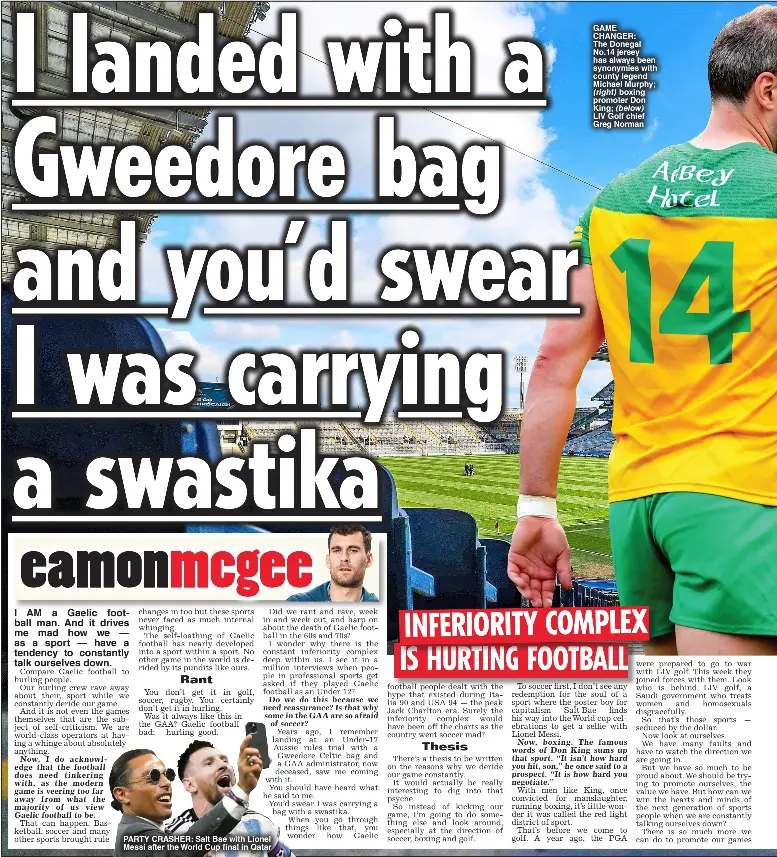 I landed with a Gweedore bag and you’d swear I was carrying a swastika - PressReader