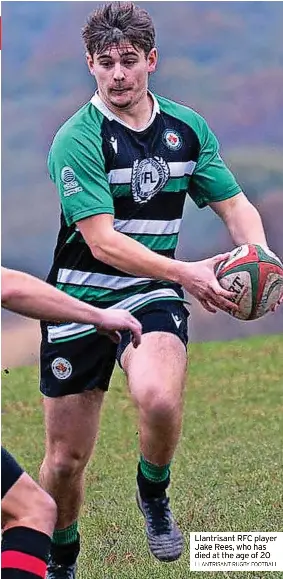 Tributes to young rugby ace Jake who lit up pitch - PressReader
