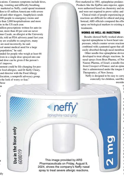 FDA approves first nasal spray to treat dangerous allergic reactions ...