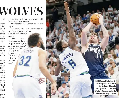 MAVS TAME WOLVES - PressReader