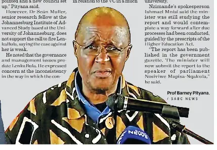 Academics warn against targeting the vice-chancellor - PressReader