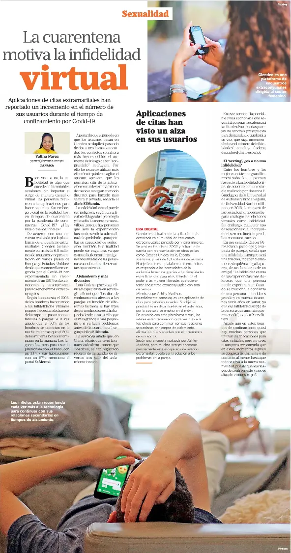 El encierro motiva la infidelida­d virtual - PressReader