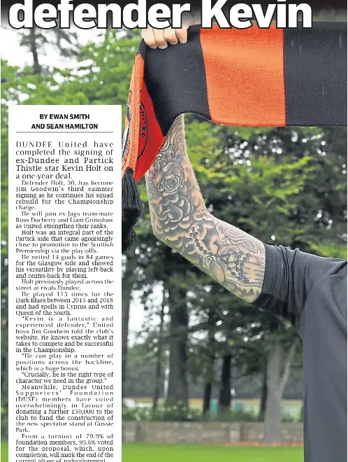 Tangerines sign defender Kevin - PressReader