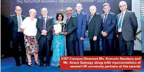ICBT Campus wins prestigiou­s National Business Excellence Awards for ...
