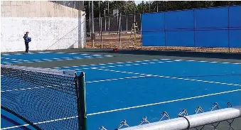 Tennis court project one of several recent improvment­s around Linden ...