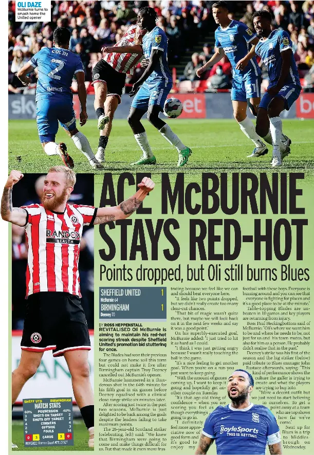ACE McBURNIE STAYS RED-HOT - PressReader