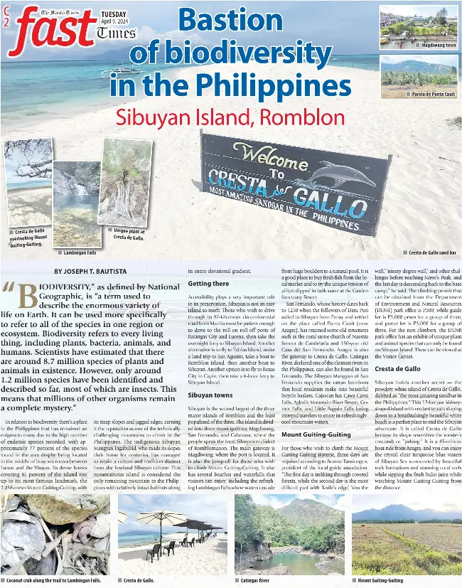 Bastion of biodiversi­ty in the Philippine­s - PressReader