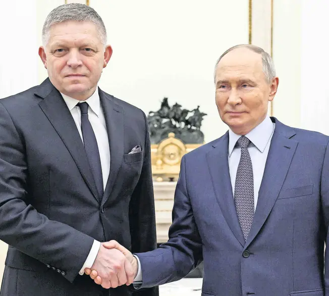 Fico empört mit Besuch bei Putin - PressReader