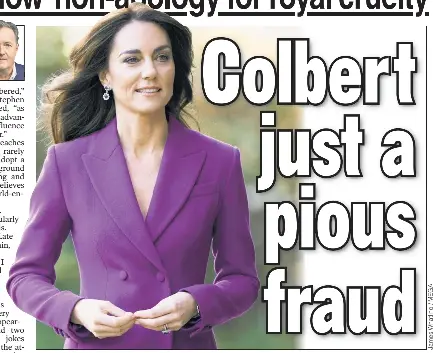 ‘Late Show’ non-apology for royal cruelty Colbert just a pious fraud - PressReader