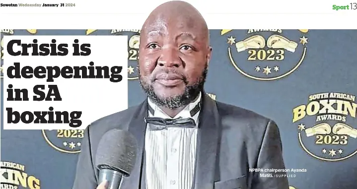 Crisis is deepening in SA boxing - PressReader