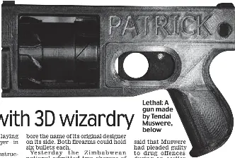 The man with the printed gun - PressReader