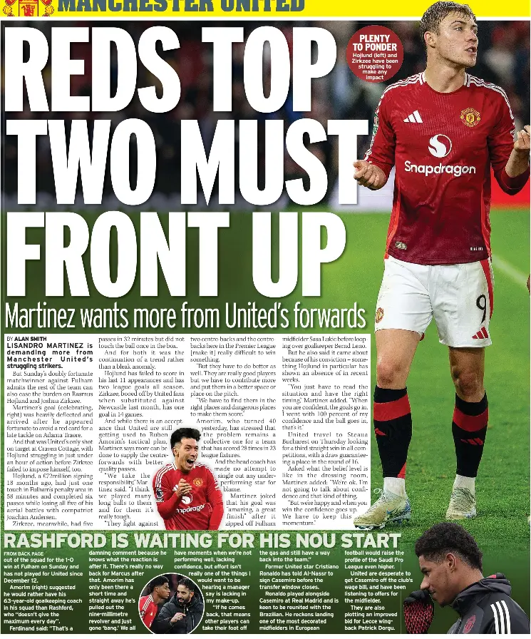 REDS TOP TWO MUST FRONT UP - PressReader