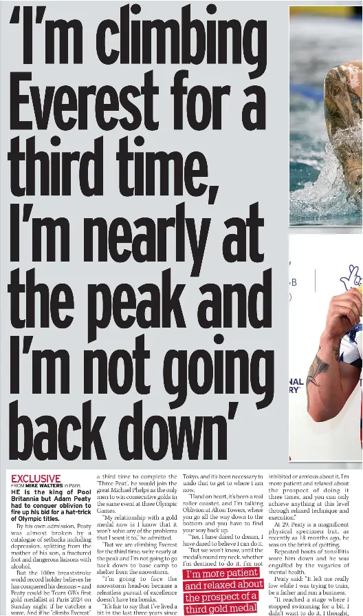 ‘I’m climbing Everest for a third time, I’m nearly at the peak and I’m not going back down ...