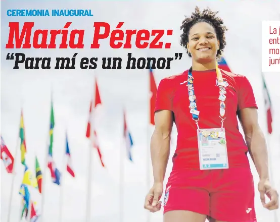 María Pérez: “Para mí es un honor” - PressReader